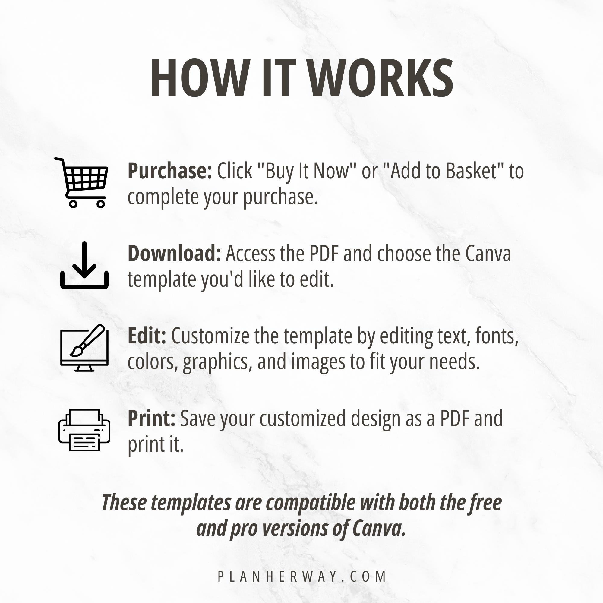 Editable Price List Template QR Code Sign | Editable QR Code Template ...