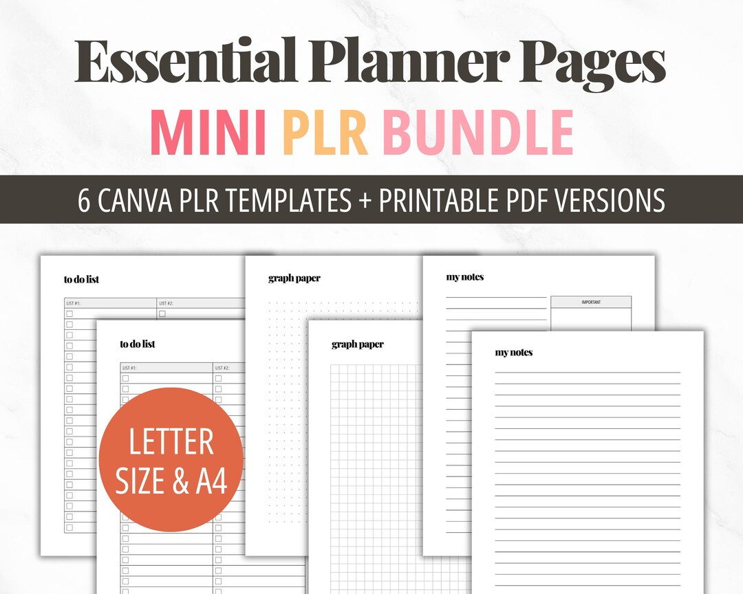 Printable to Do List Template Meeting Notes Template Canva Planner ...