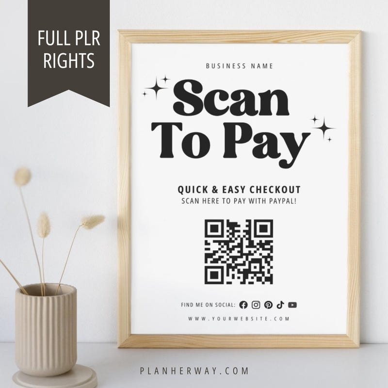 Scan to Pay Template - Etsy