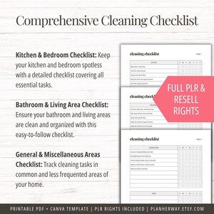 Cleaning Checklist Template | Editable Chore Chart for Kids | Printable ...