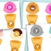Ice Cream Alphabet Uppercase and Lowercase Letters Matching/cutting ...