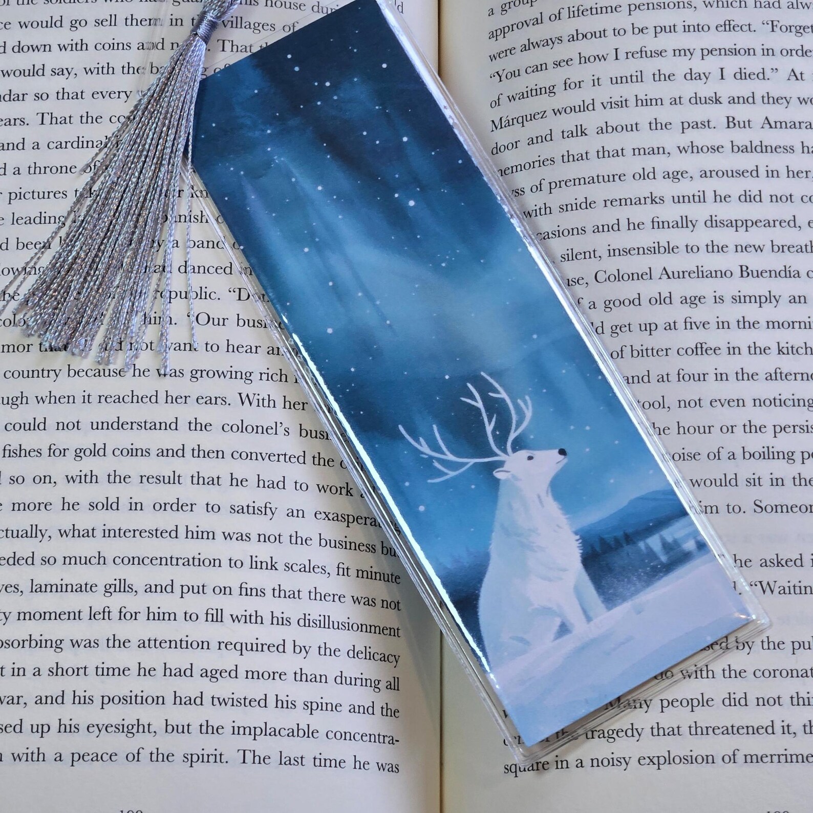 Arctic Animal Winter Bookmark, Gift for Readers - Etsy