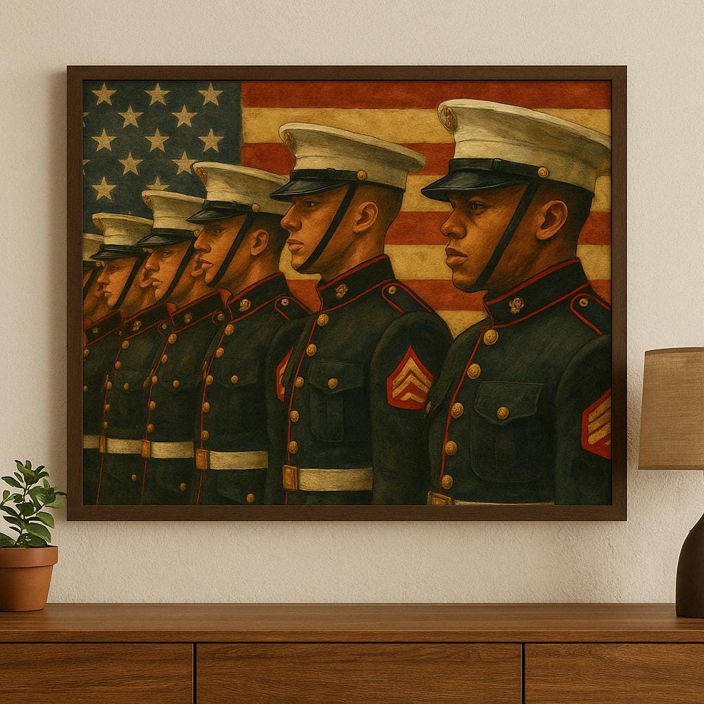 US Marines Wall Art | Printable Military Decor | Patriotic Digital ...
