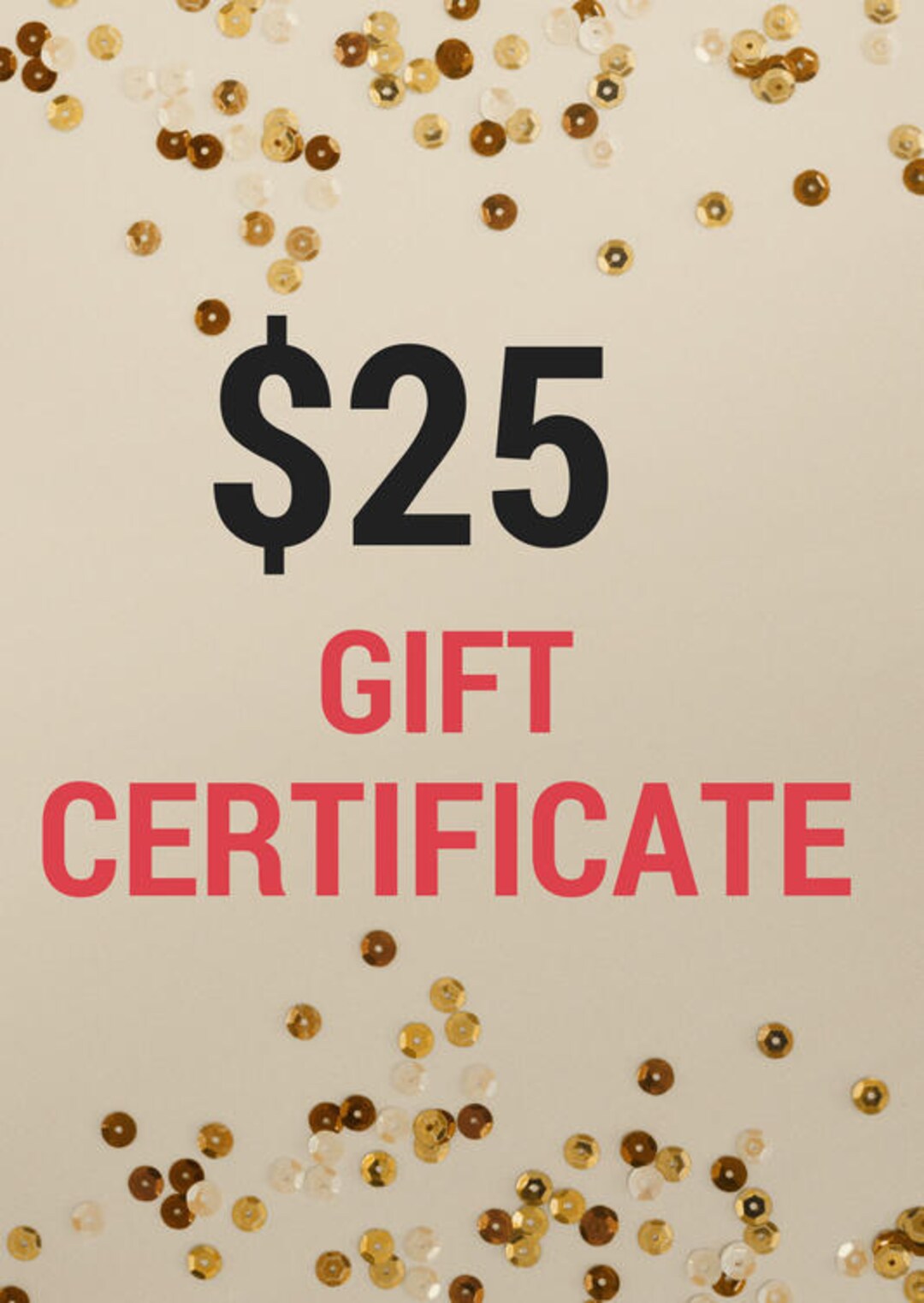 25 Dollar Gift Certificate for Jewelry, 25 Dollar Gift Card for Women ...