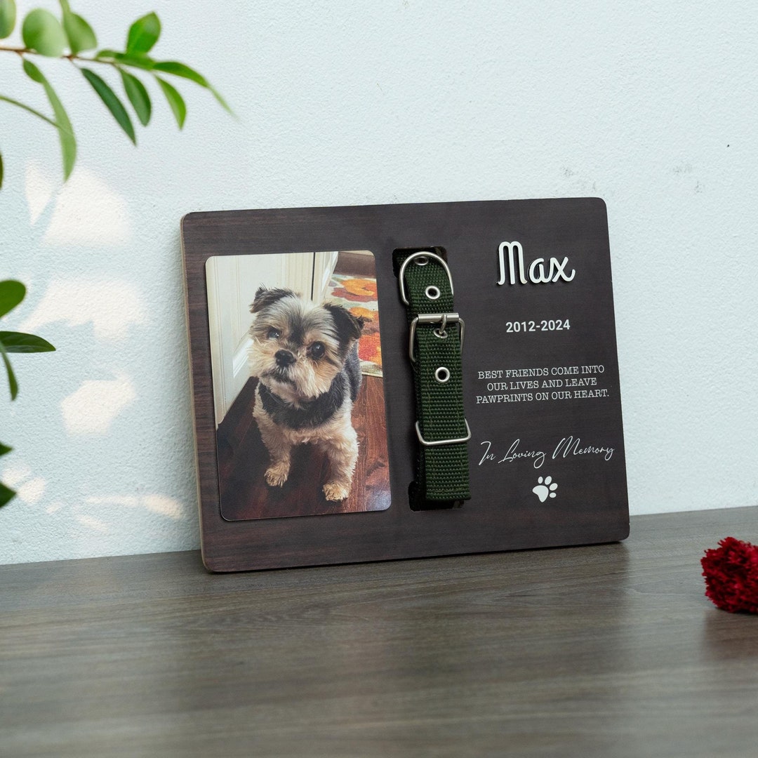 Custom Memorial Dog Collar Sign, Personalized Dog Memorial Gifts,dog ...