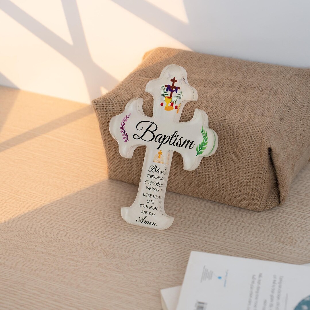 Christening Gift for Girl | Personalized Cross Baptism Gift for Girl ...