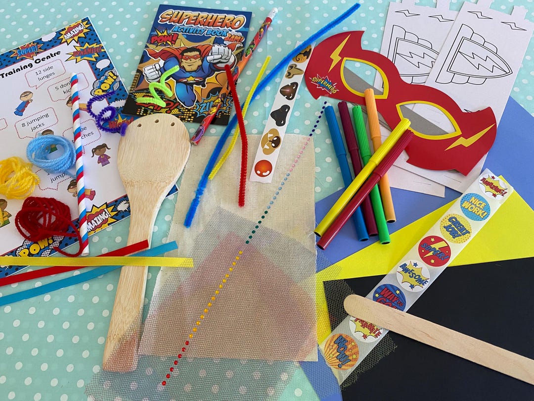 Superhero Themed Craft Kit - Etsy