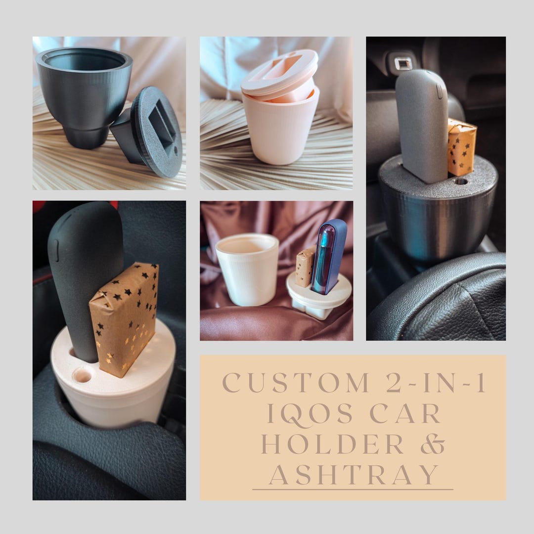 Custom Car Ashtray and IQOS Iluma Stand | 2-in-1 Terea Holder | Smoking ...