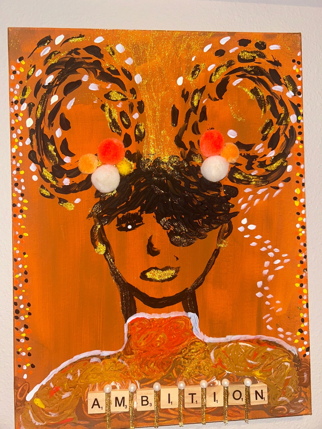 2DYNAMIC -hand Painted Acrylic 1 0f 1 (2piece SET)3D PIECES INCLUDED - Etsy