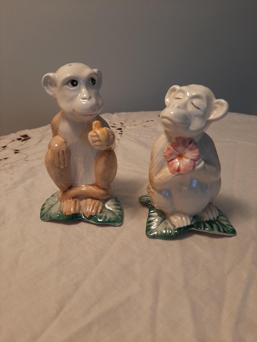 Vintage Fitz and Floyd Monkey Salt and Pepper Shakers - Etsy