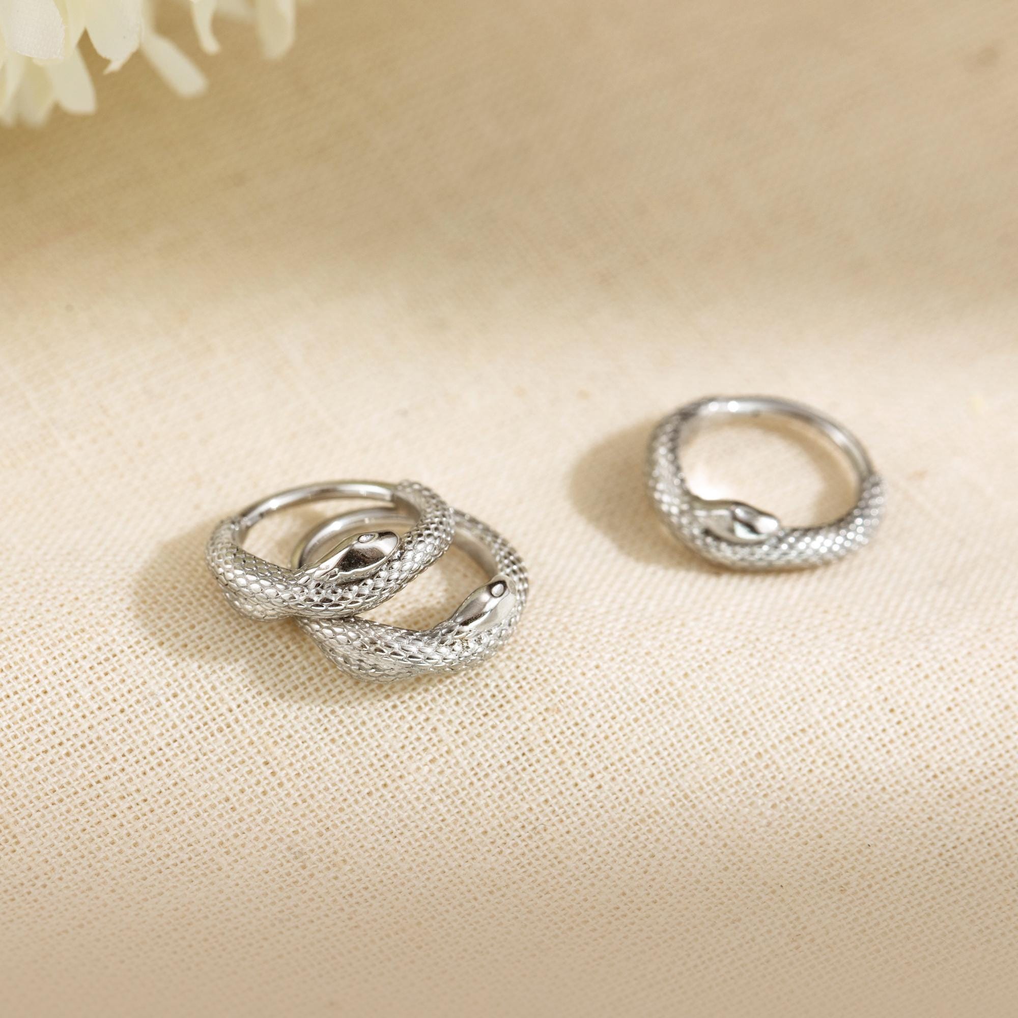 16G Dainty Snake Conch Hoop,conch Earring,conch Ring Clicker,surgical ...