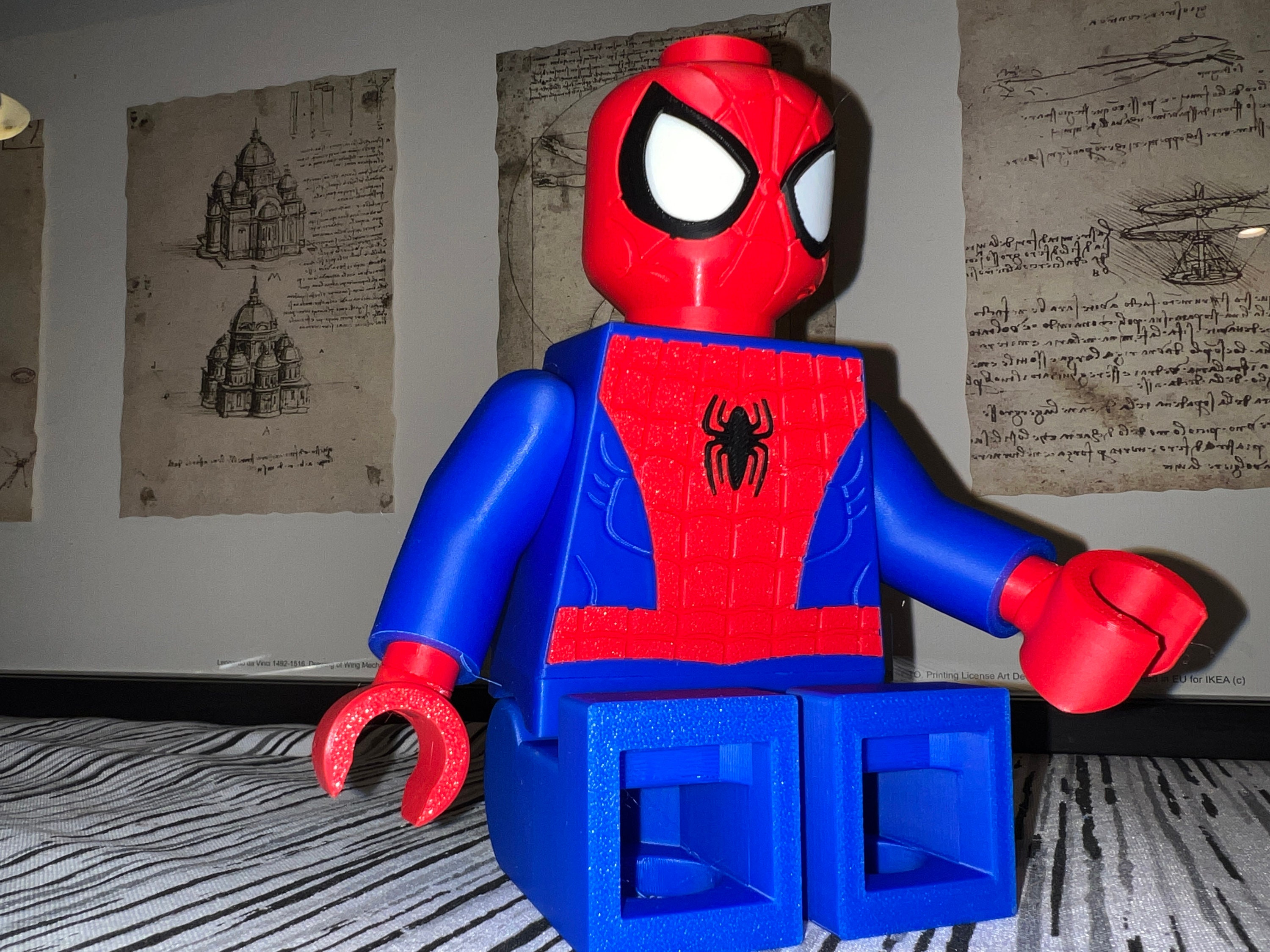 3D Printed Big Brix Spider-man - Etsy