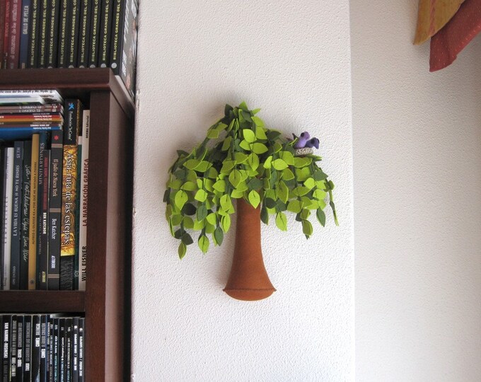 Felt Tree to Hang Two Birds in Tree - Etsy