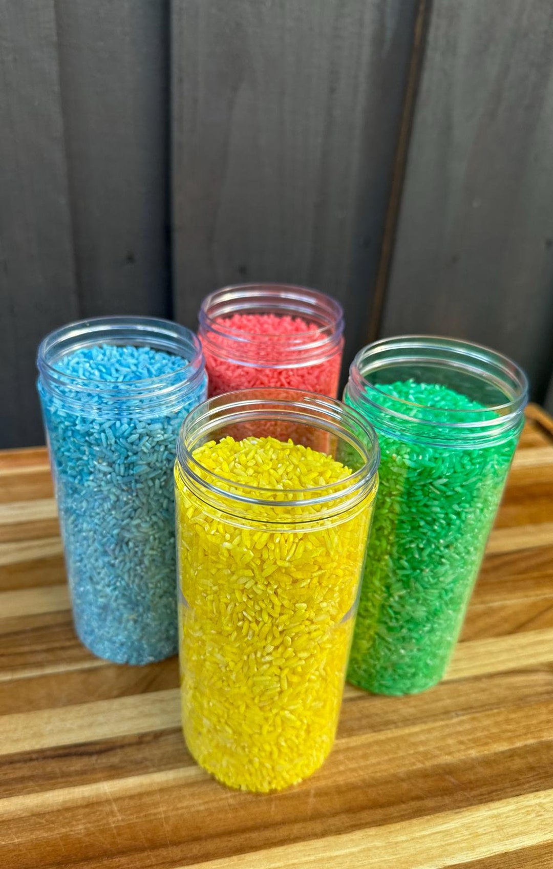 Colored Rice Sensory Filler, Sensory Bin, Sensory Play, Pretend Play ...