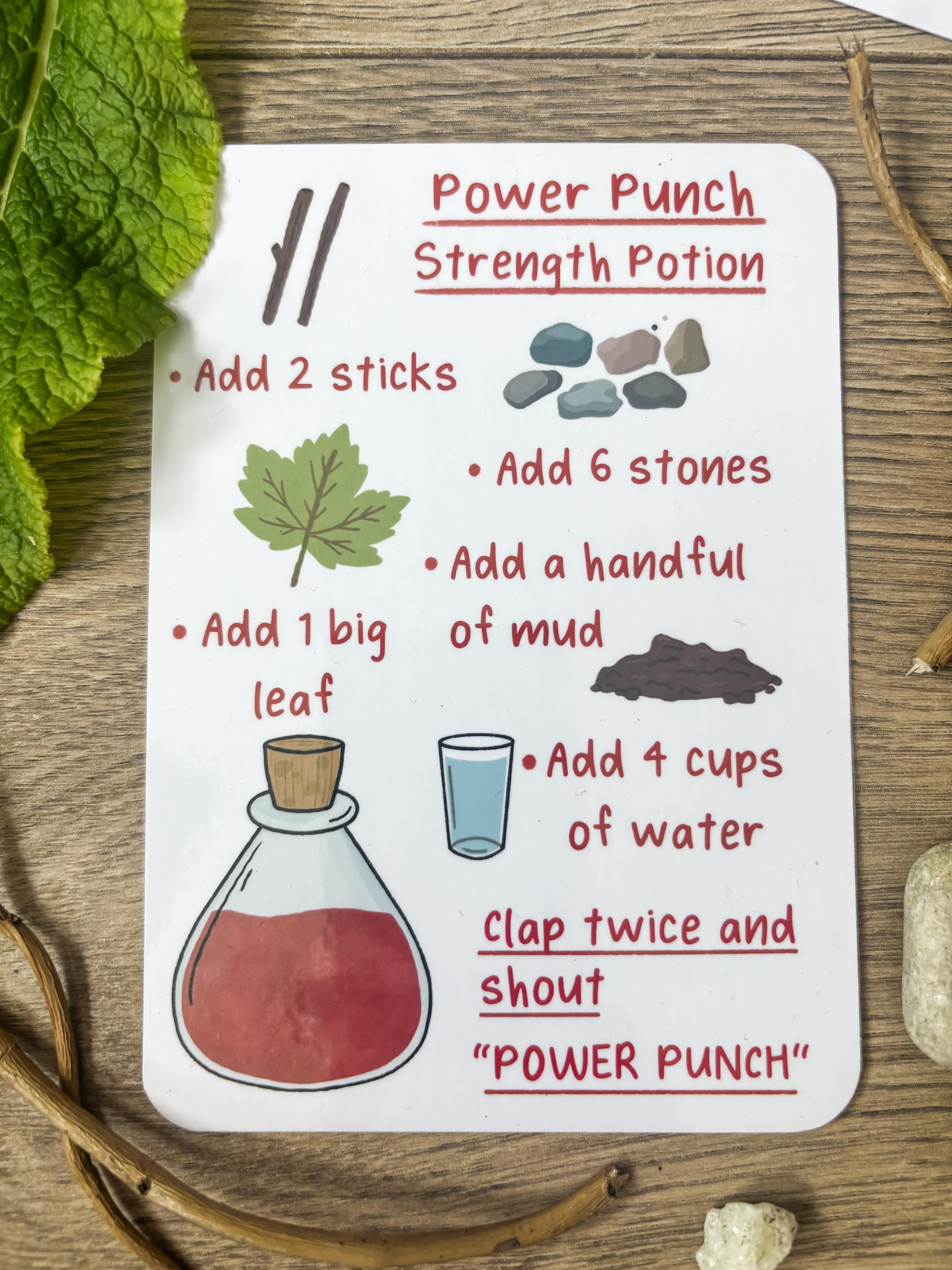Printable Potion Recipe Cards: Mud Kitchen Outdoor Play (digital ...