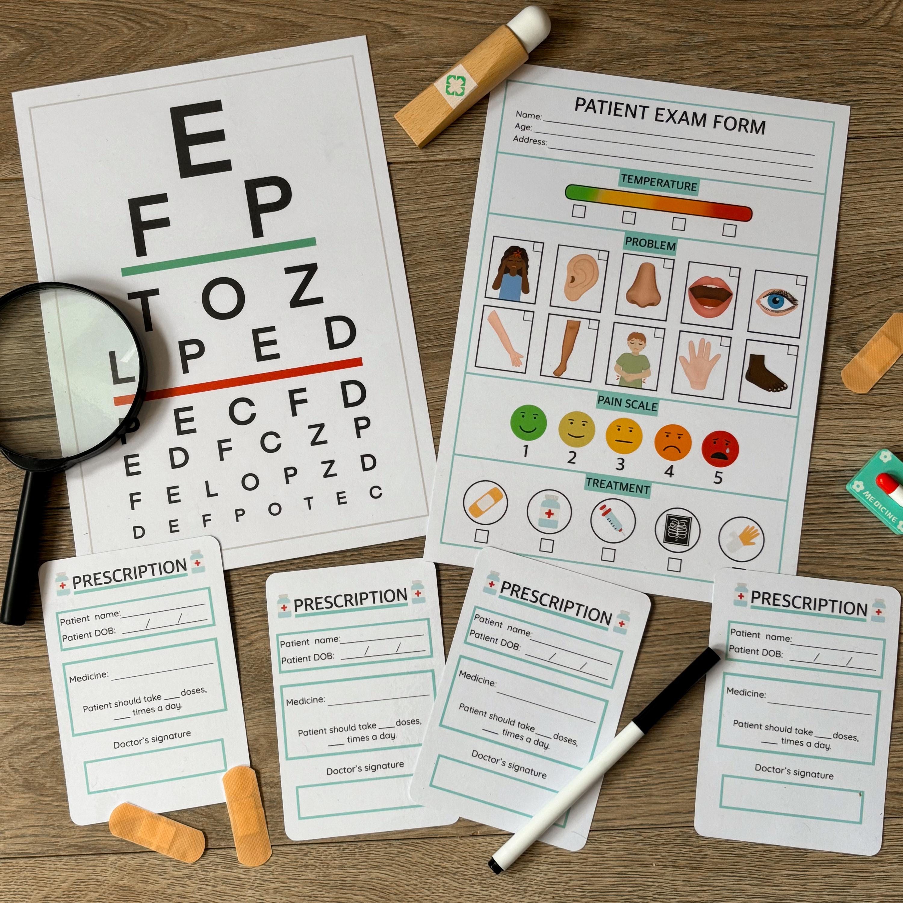 Doctor Pretend Play, Printable X-ray Role Play, Hospital Pretend Play ...