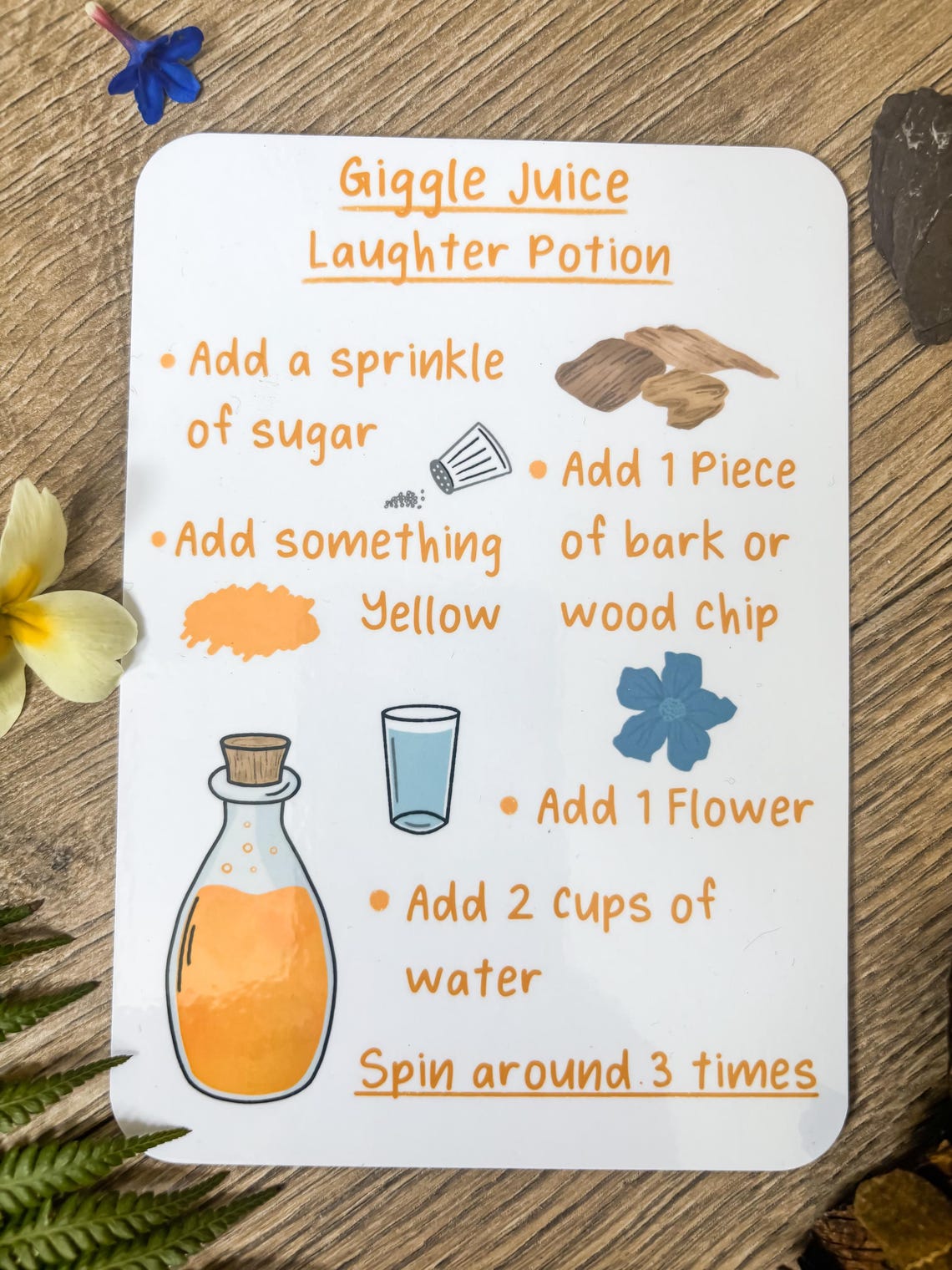 Printable Potion Recipe Cards: Mud Kitchen Outdoor Play (digital ...