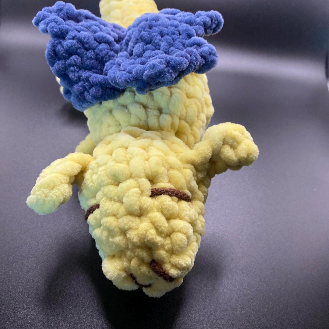 Baby Safe Dragon Snuggler, Crochet Dragon Plushie, Handmade Fantasy ...