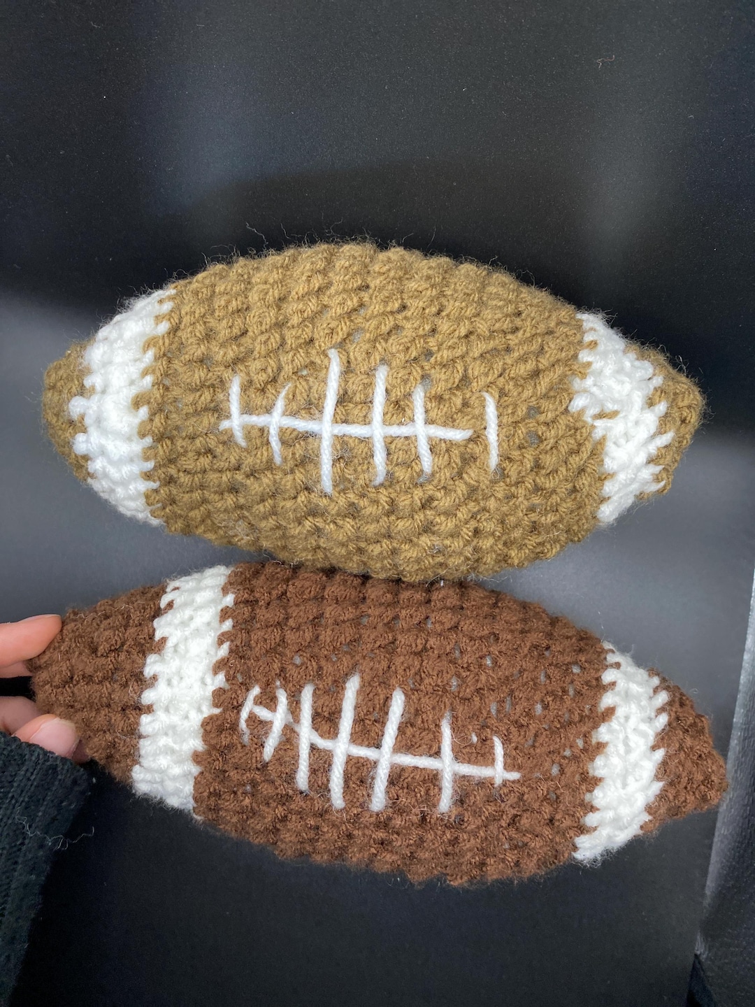 Football Season Handmade Gift, Crochet Football - Etsy
