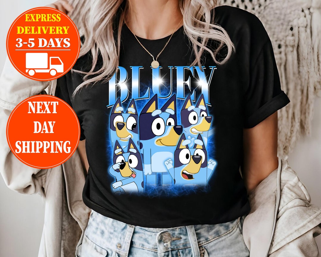 Bluey Bootlegs Shirt, Bluey Shirt, Bluey Era Tour, Bluey Cartoon Shirt ...