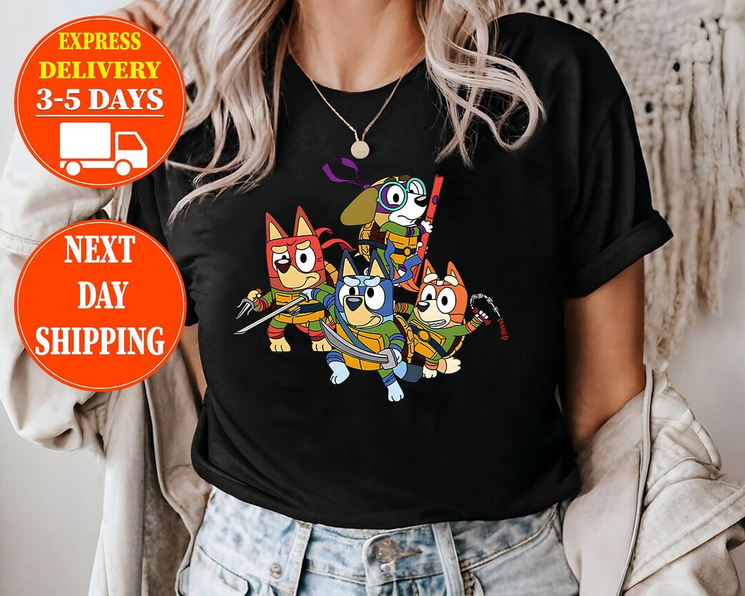 Bluey Ninja T-shirt Bluey Matching Ninja Sweatshirt Bluey and Bingo ...