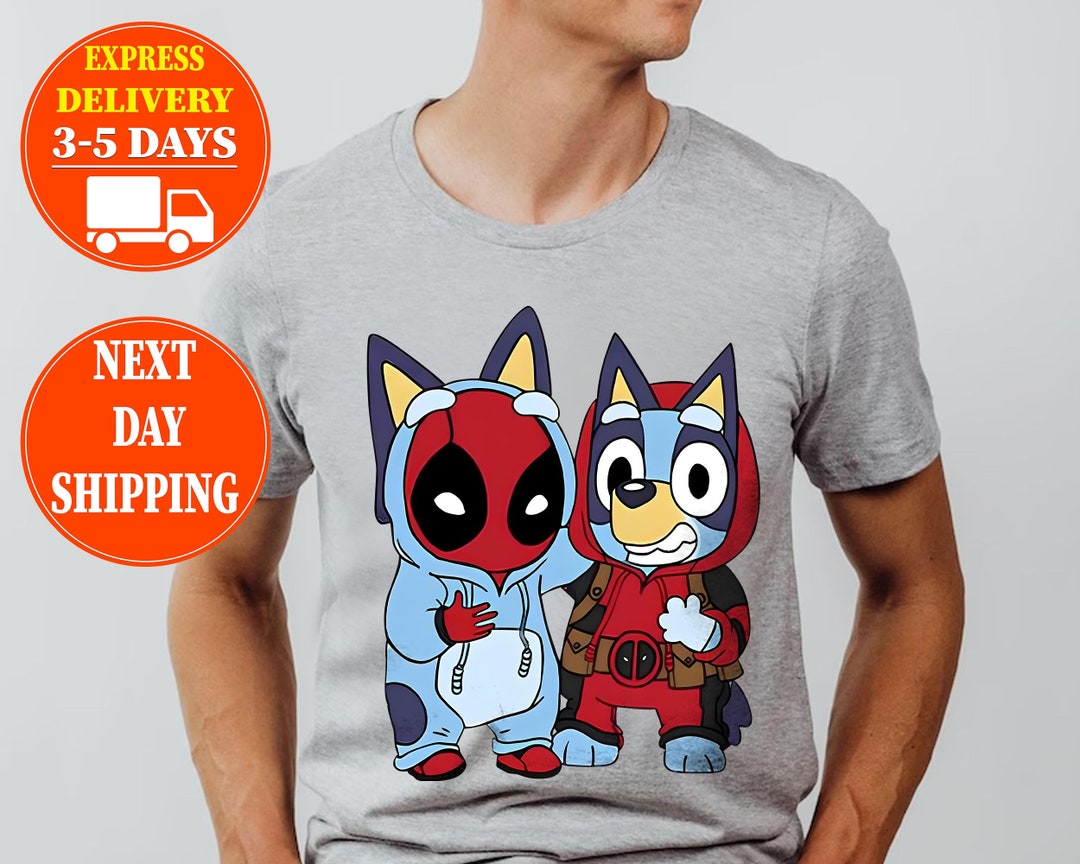 Bluey Deadpool T-shirt Bluey Matching Deadpool Sweatshirt Bluey and ...