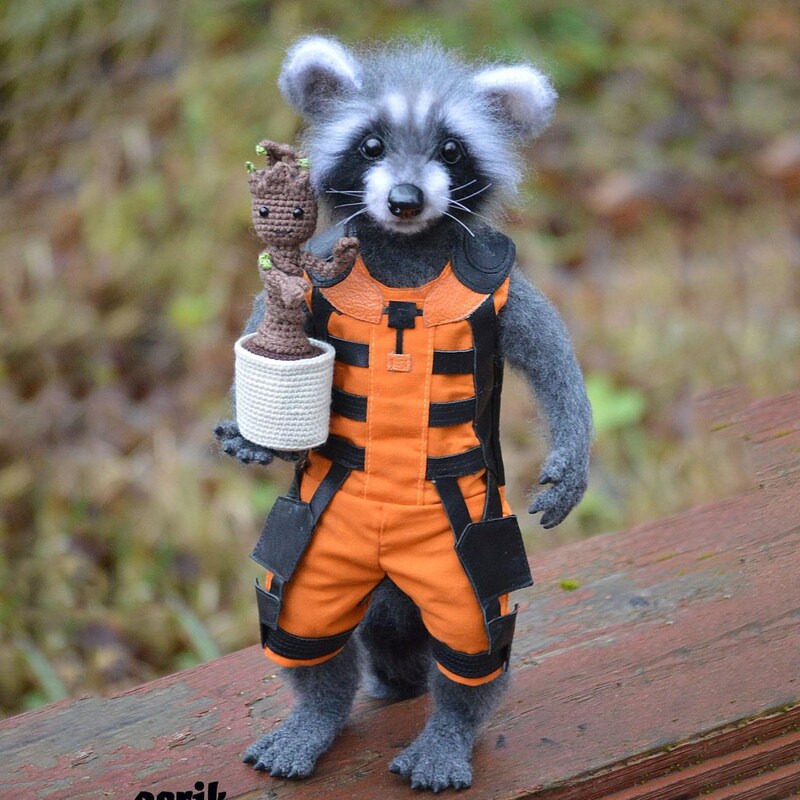 Raccoon Plush - Etsy