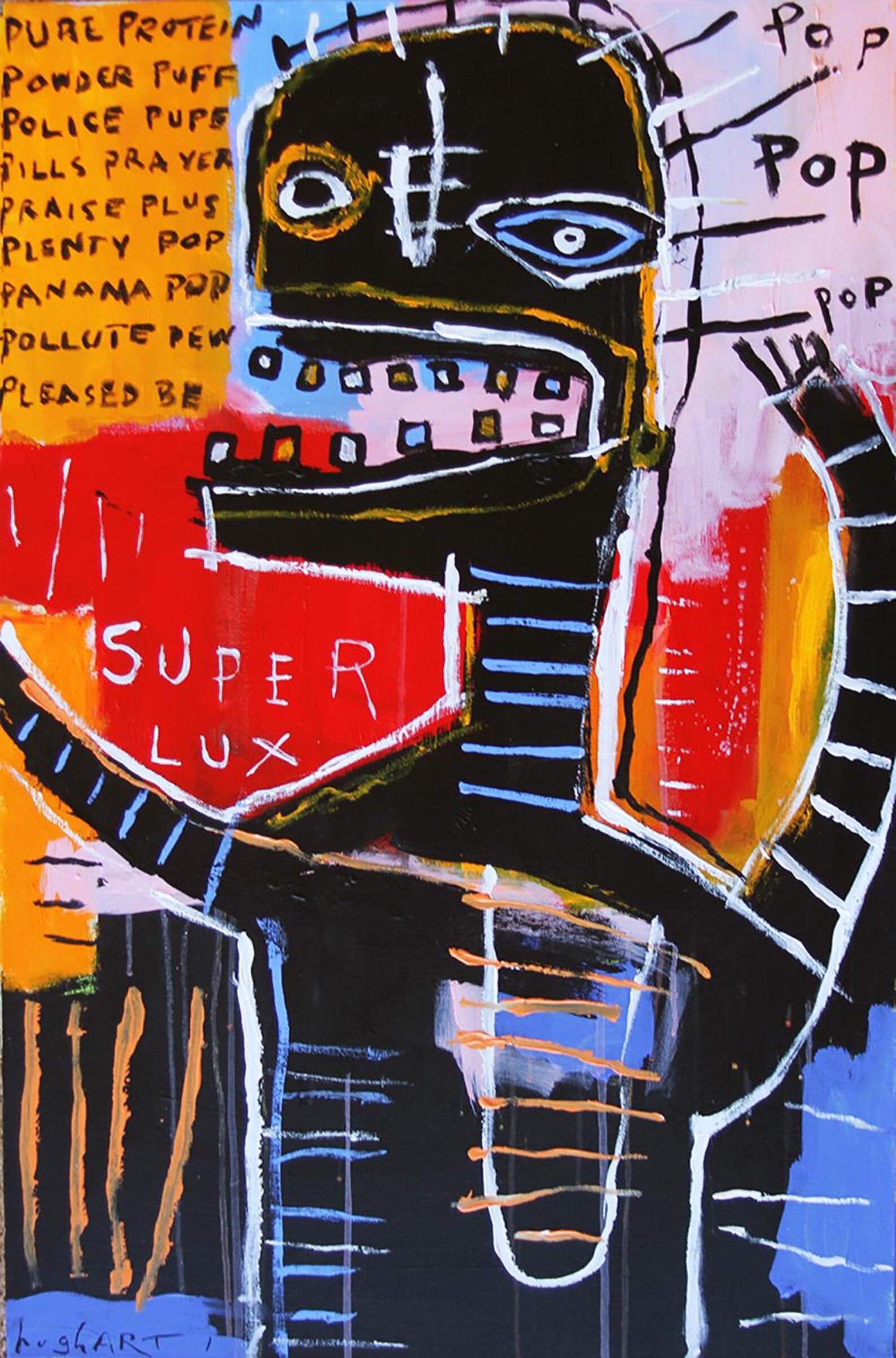 Basquiat Style Large Modern Art Original Painting - Etsy