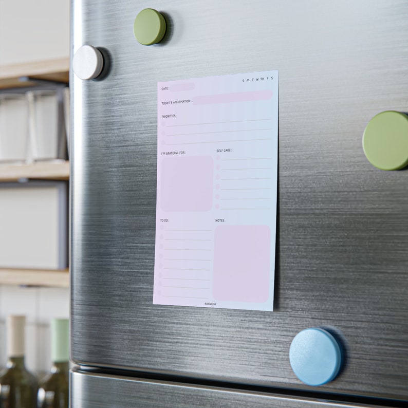Dreamy Daily Planner Note Pad, Productivity Planner, Stationery, School ...