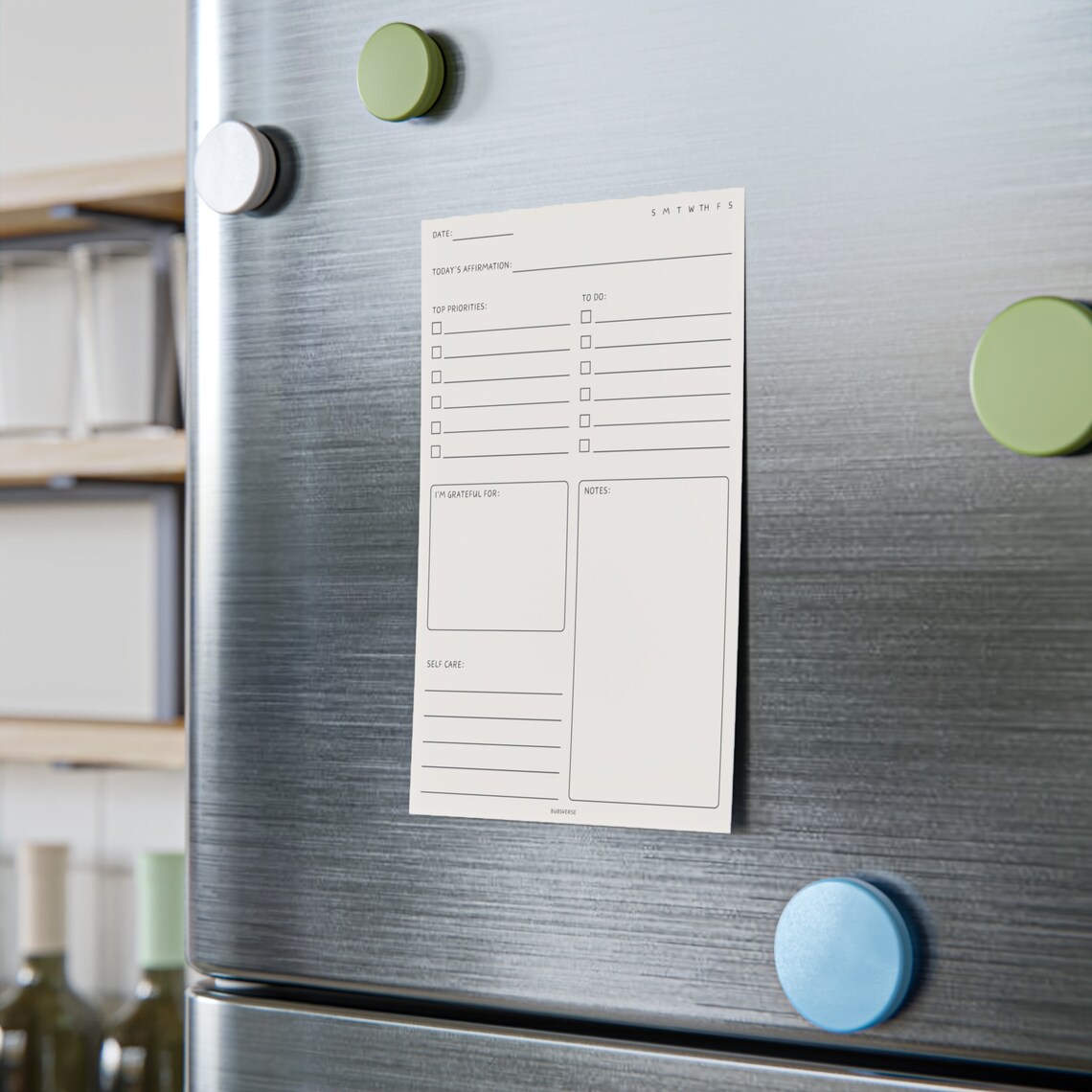 Minimalist Daily Notepad, Daily Notepad, Productive Notepad, Minimalist ...