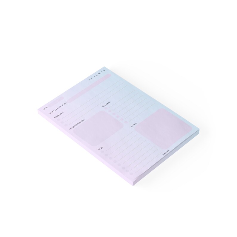 Dreamy Daily Planner Note Pad, Productivity Planner, Stationery, School ...