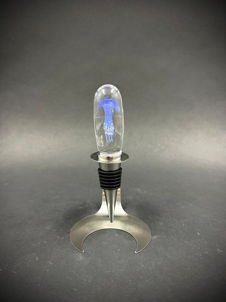 Maui Glass Jellyfish Bottle Stopper - Etsy