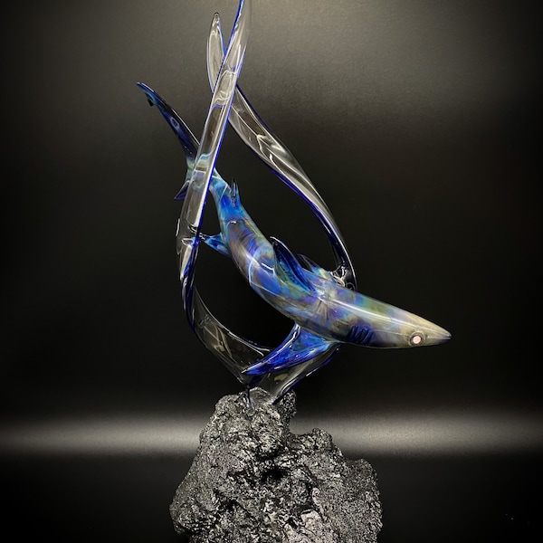 Lightning Glass Sculpture Etsy