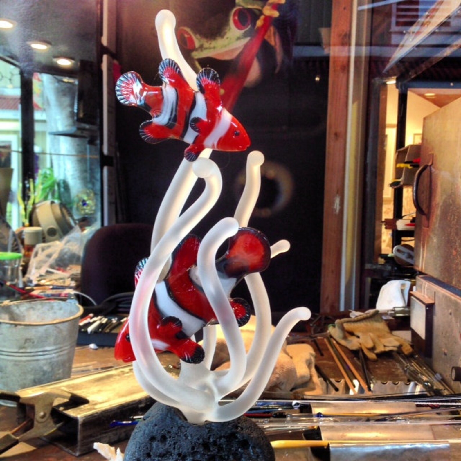 Clown Fish Glass Sculpture - Etsy Canada