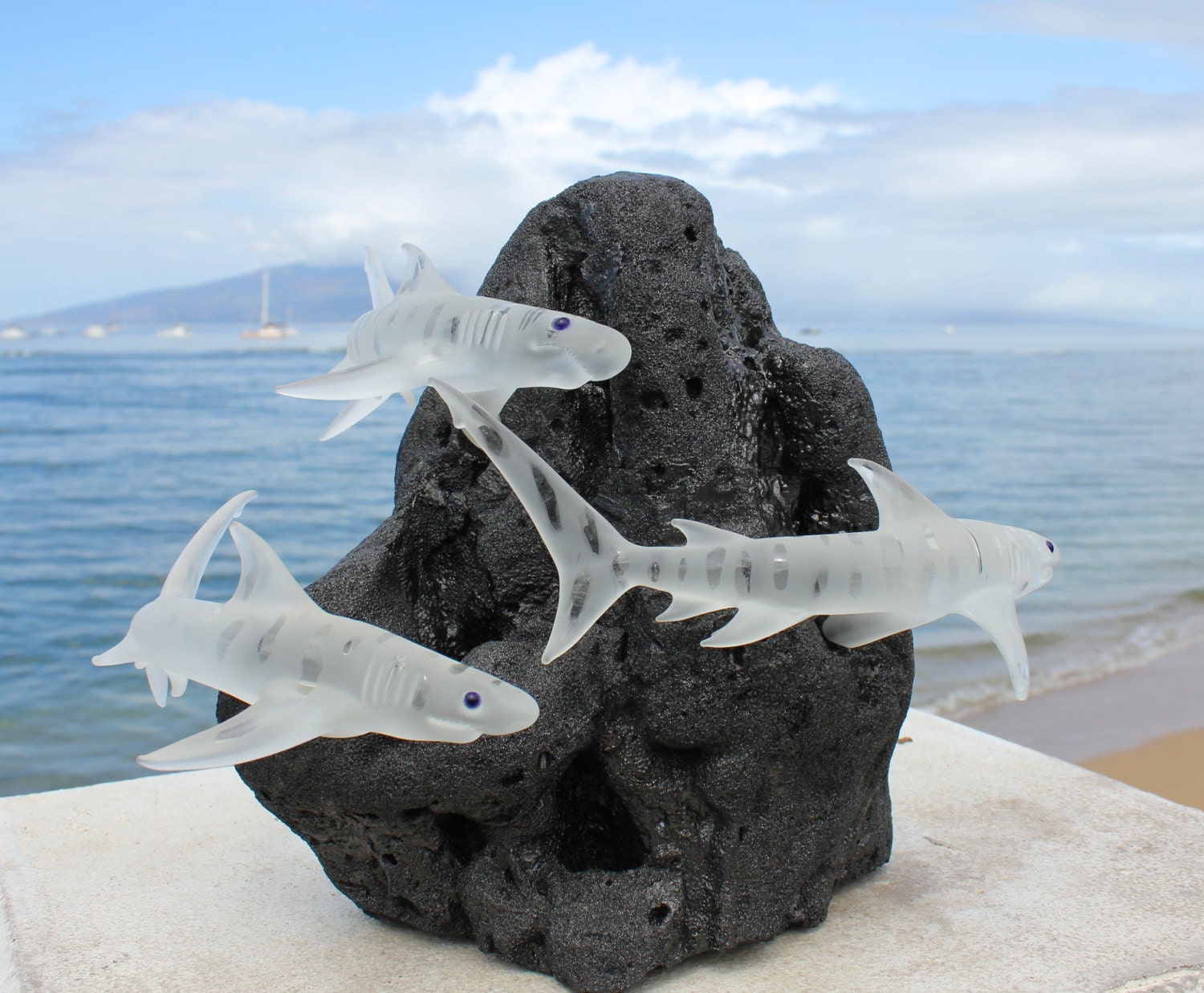 Tiger Shark Glass Sculpture - Etsy