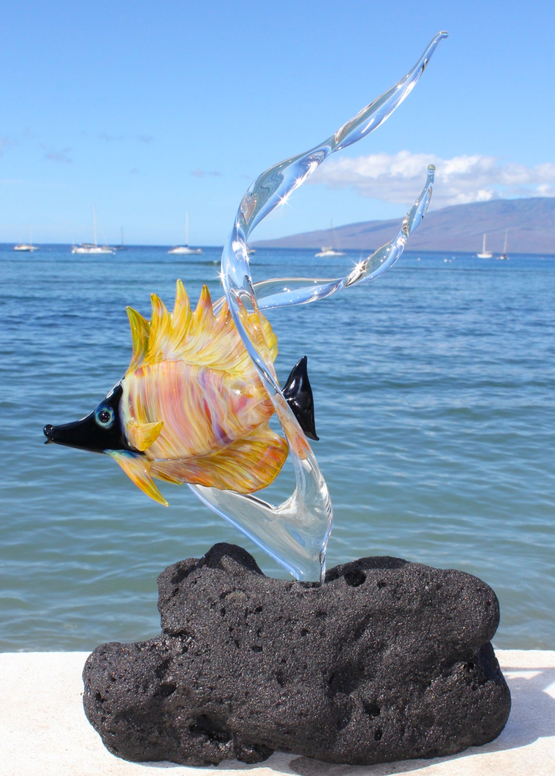 Long Nose Butterfly Fish Glass Sculpture - Etsy