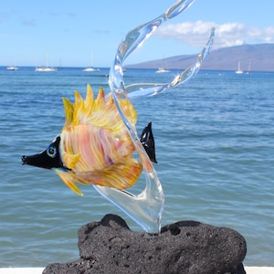 Long Nose Butterfly Fish Glass Sculpture - Etsy