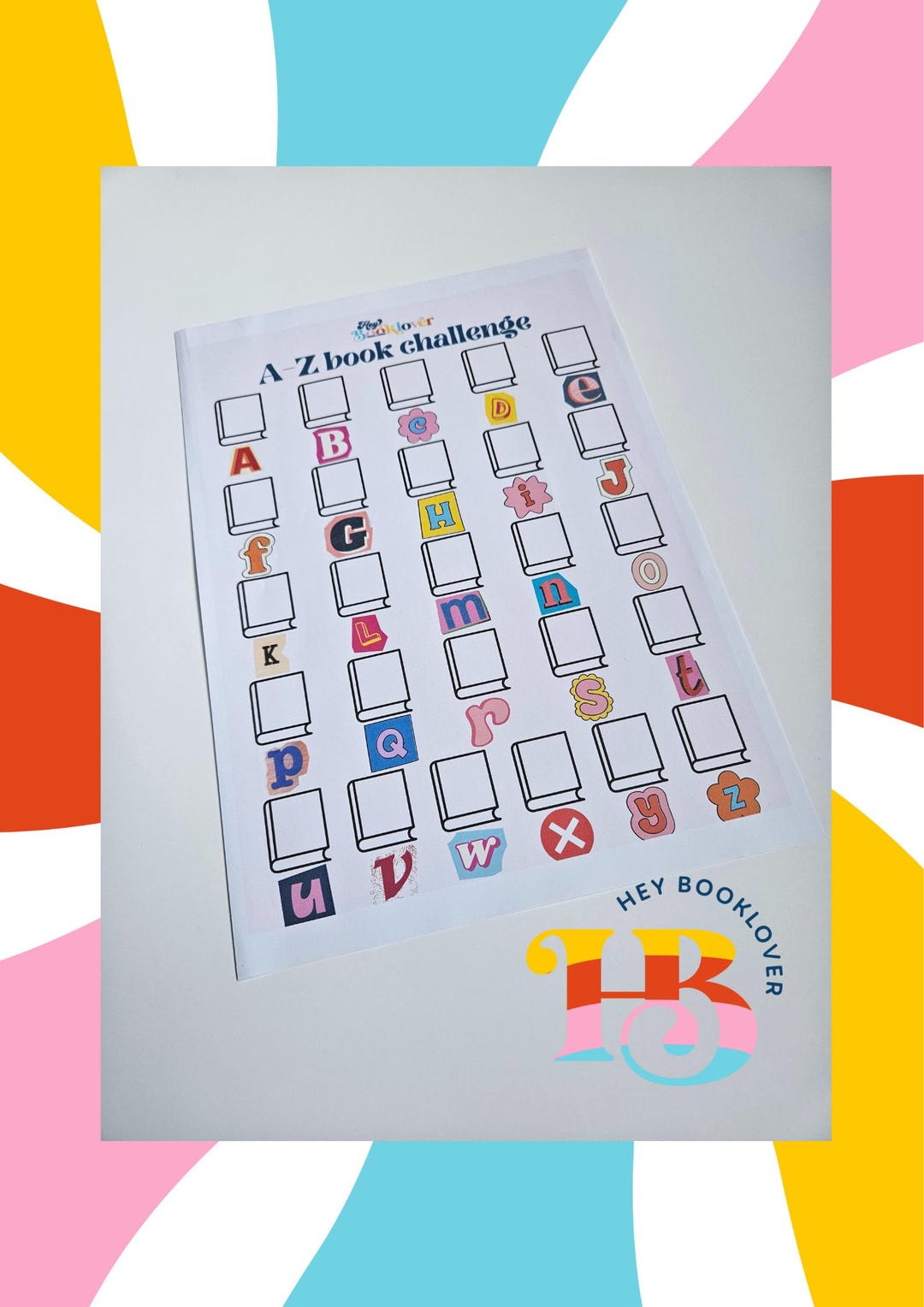 A-Z Reading Challenge, Reading Challenge Poster, 2025 TBR, Reading ...