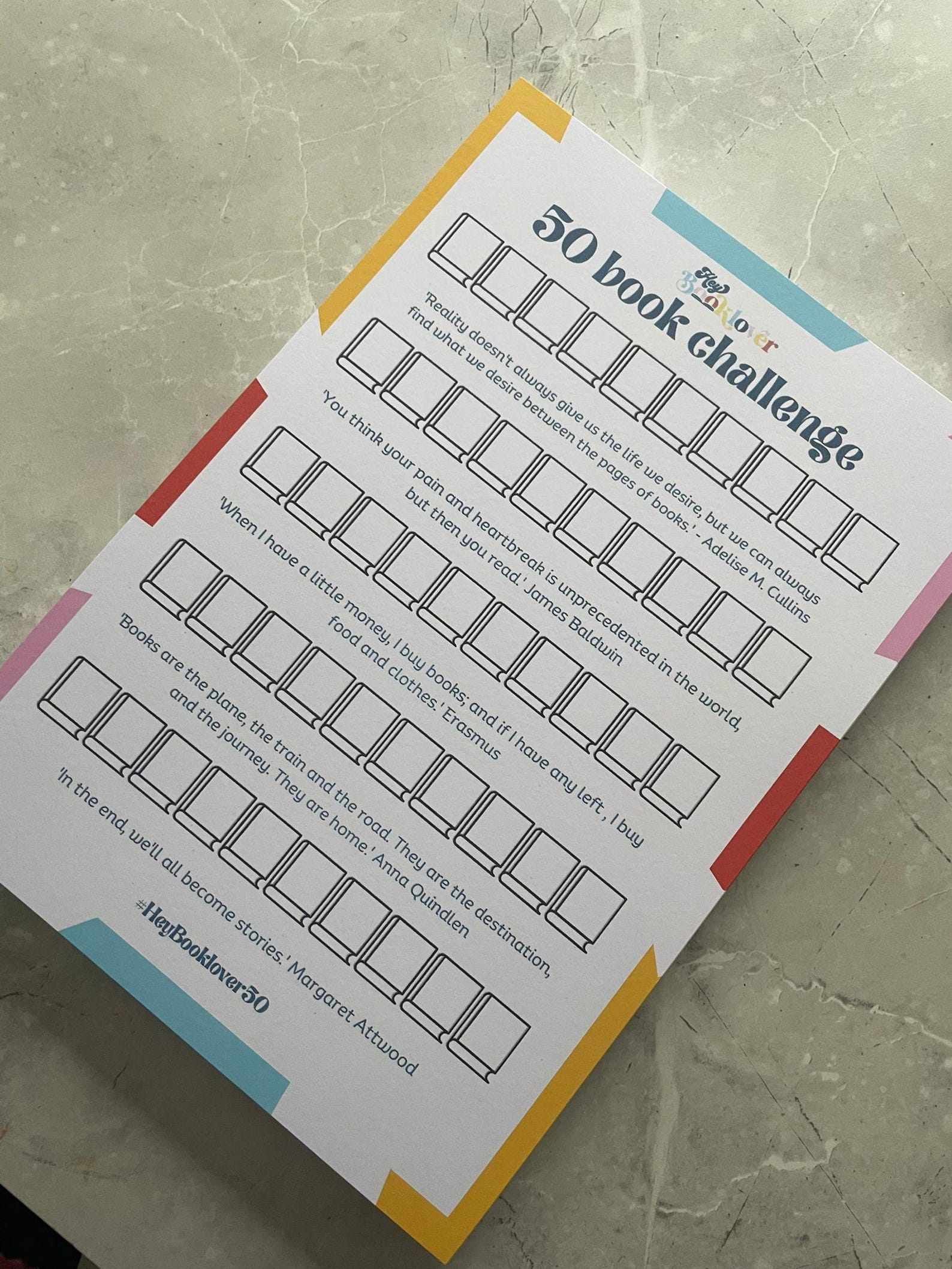 50 Book Challenge, Reading Challenge Poster, 2025 Reading Tracker, Book ...