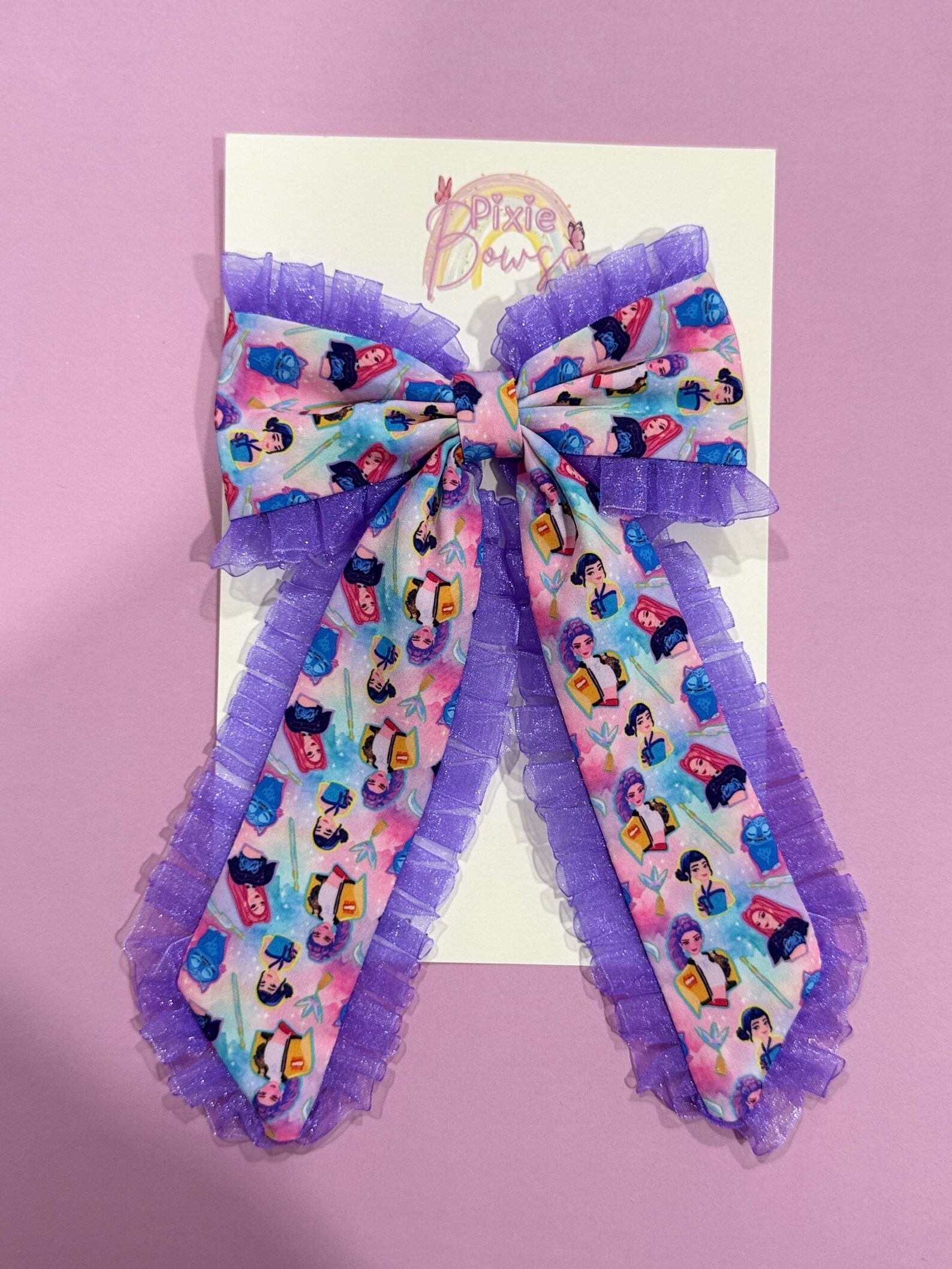 Purple Kpop Bows - Etsy