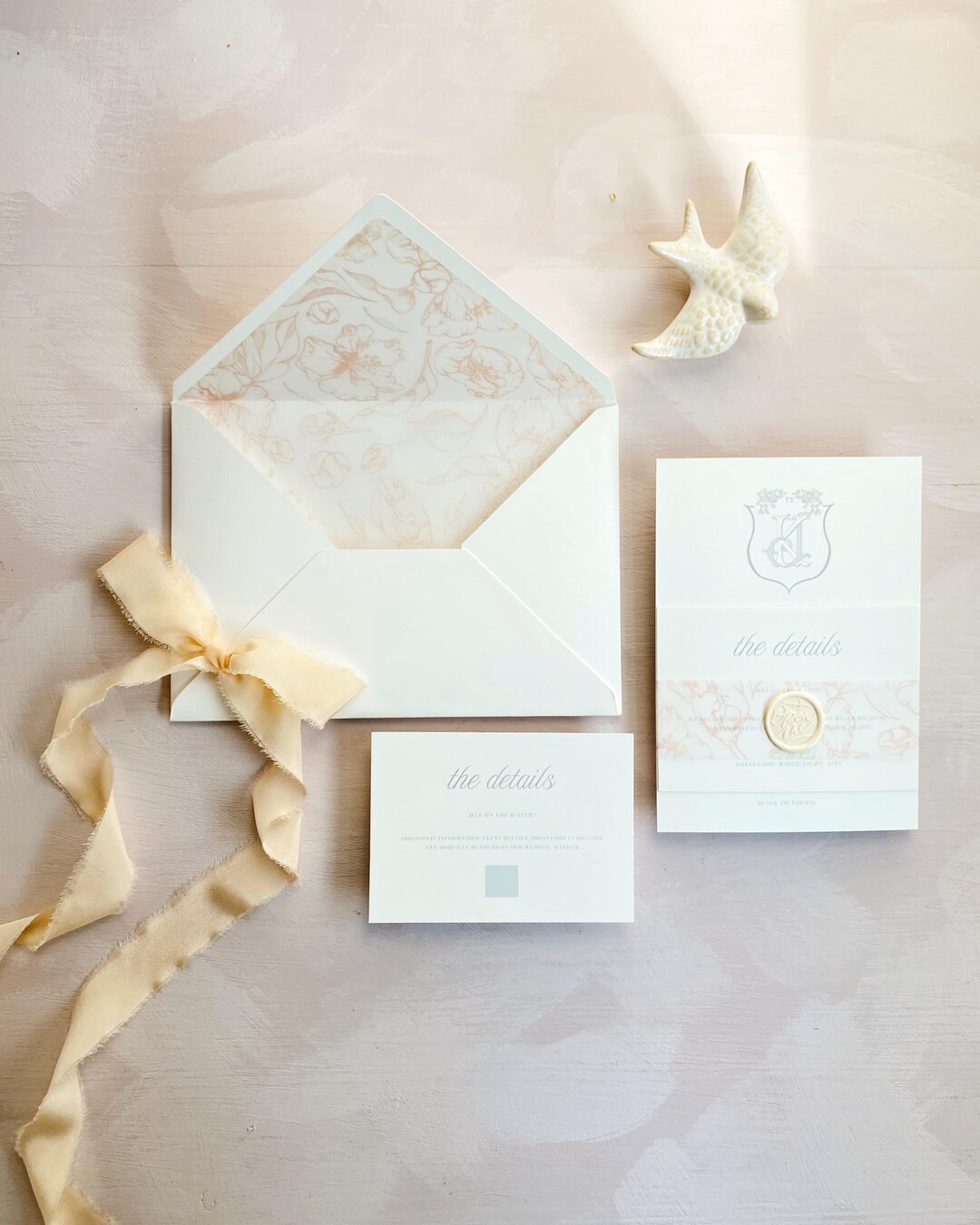 A Set of Boho-style Wedding Invitations - Etsy