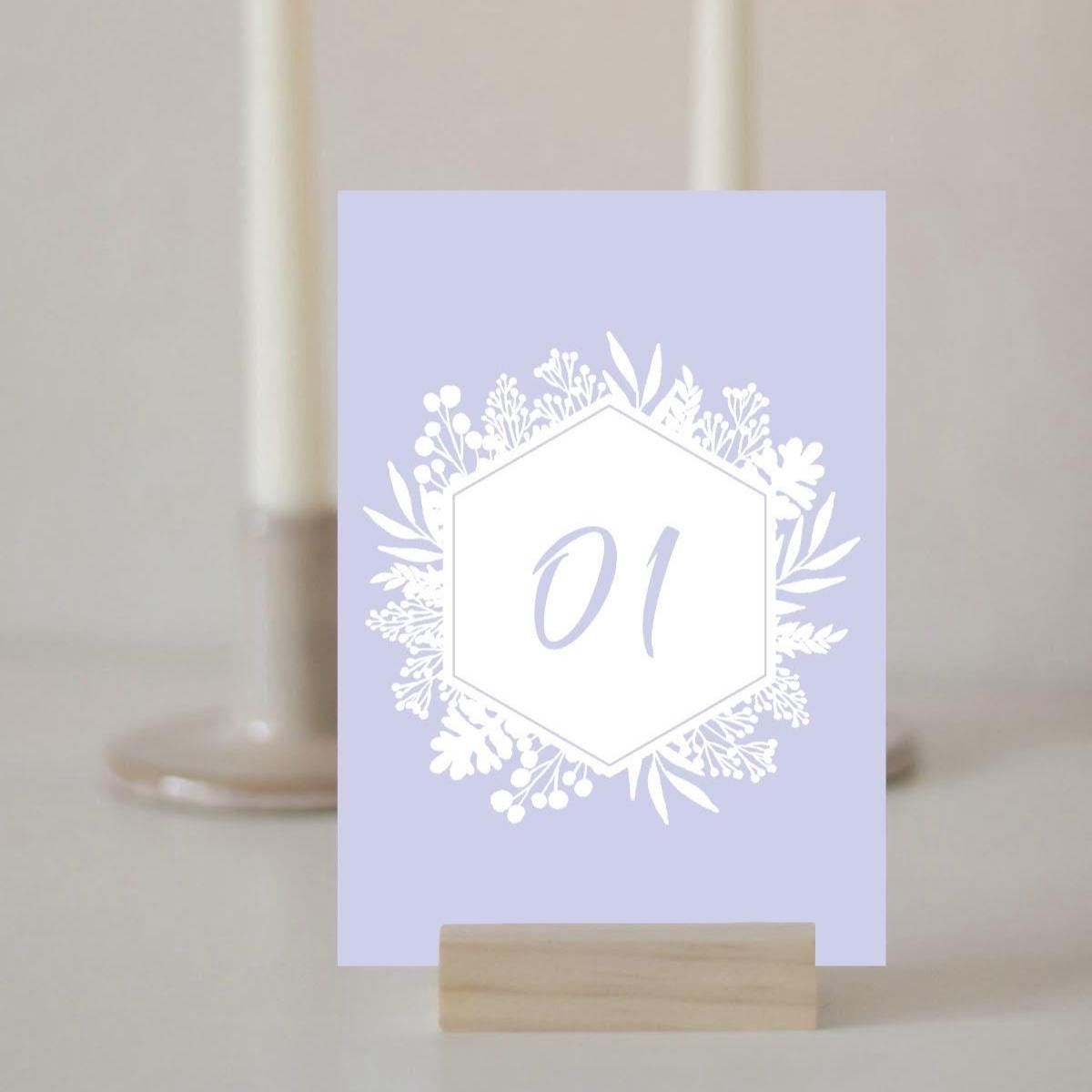 Table Numbers With Flower Theme From 1 to 20 - Etsy