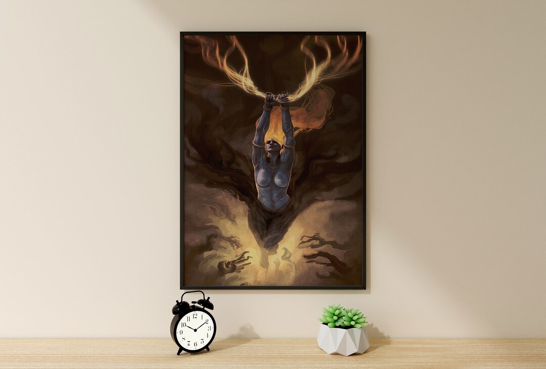 Queen Marika Wall Art, Elden Ring Marika Wall Art, Marika Canvas, Video ...