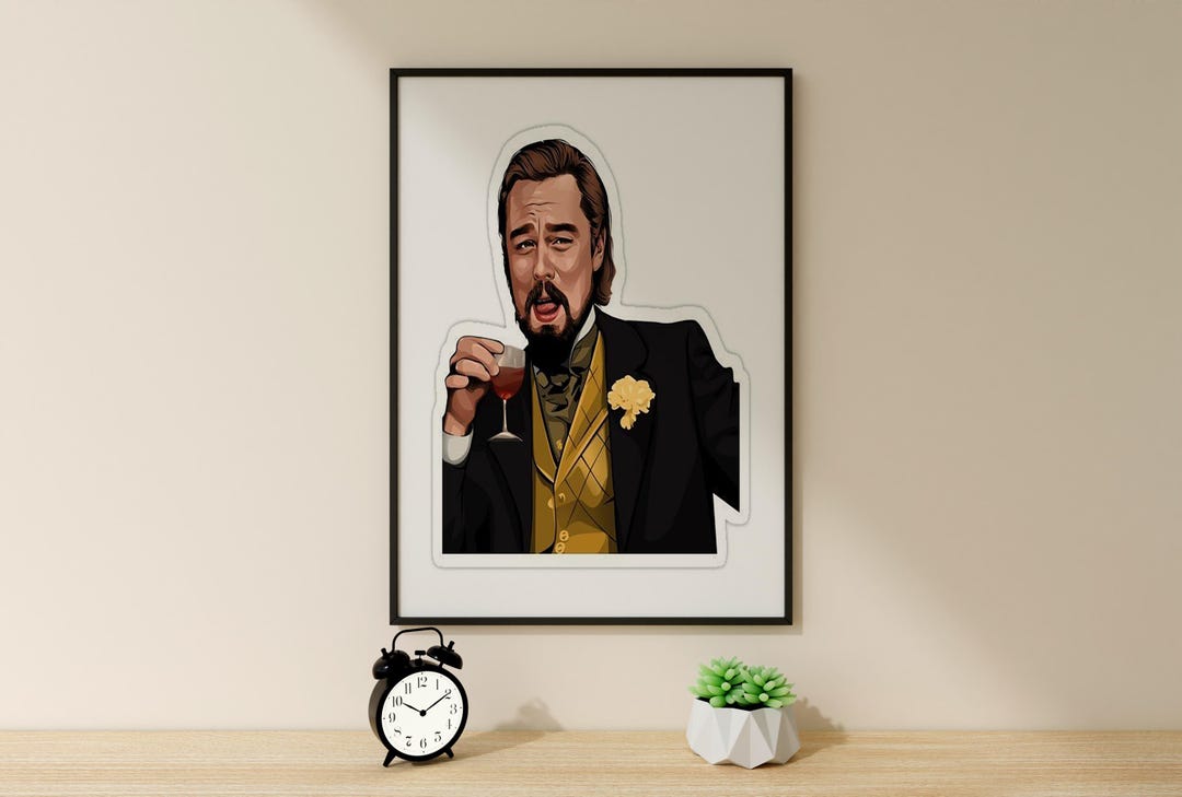 Meme Poster, Famouıs Laughing Meme, Wall Decor, Living Room Decor, for ...