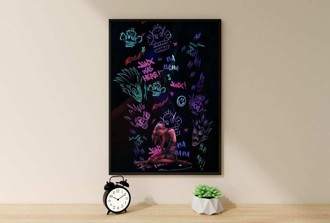 Jinx Poster, Arcane Canvas, Psychopath Art, Arcane Art, Arcane Poster ...