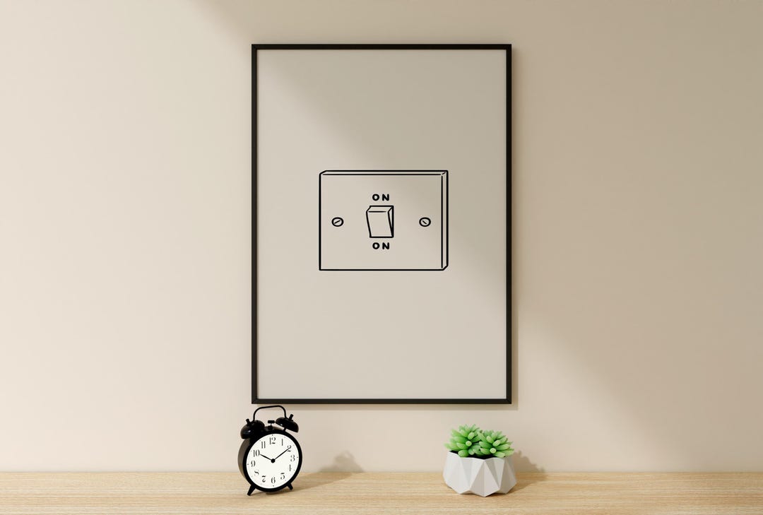 Plug İn Poster, for Gift, Funny Poster, Cartoons Poster, Cartoon Art ...