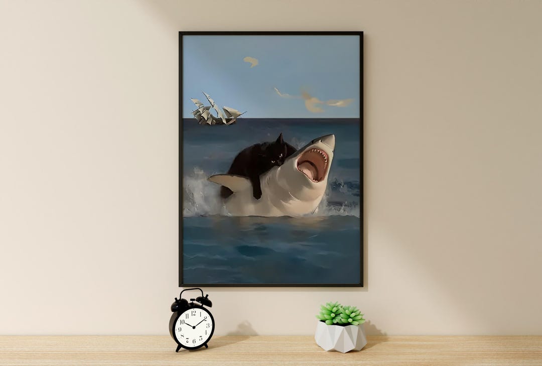 Cat Vs Shark, Cat Fighting With Shark, Cat Against Shark, Funnny Animal ...