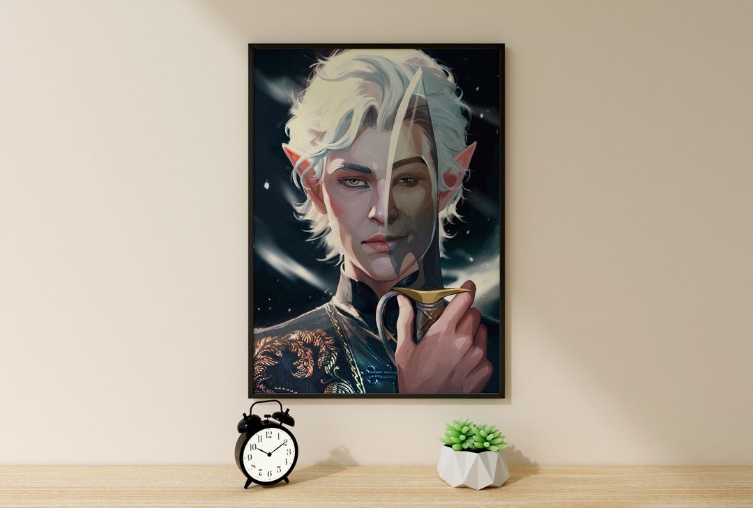 Astarion Art, Baldur's Gate 3 Canvas, Astarion Knife Canvas, BG3 Print ...