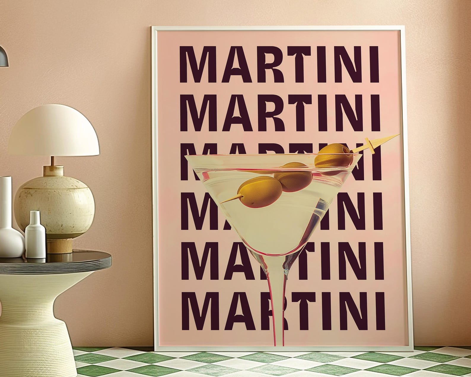 Martini Poster, Vintage Bar Poster, Luxury Bar Poster, Kitchen Wall ...