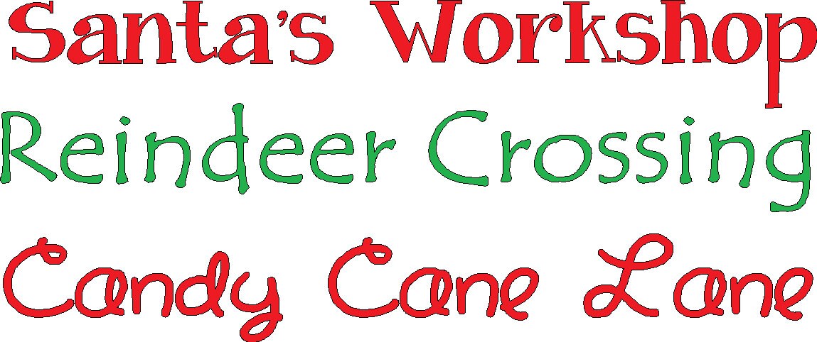 Santas Workshop Vinyl Lettering Decals 3 Sayings to Make | Etsy